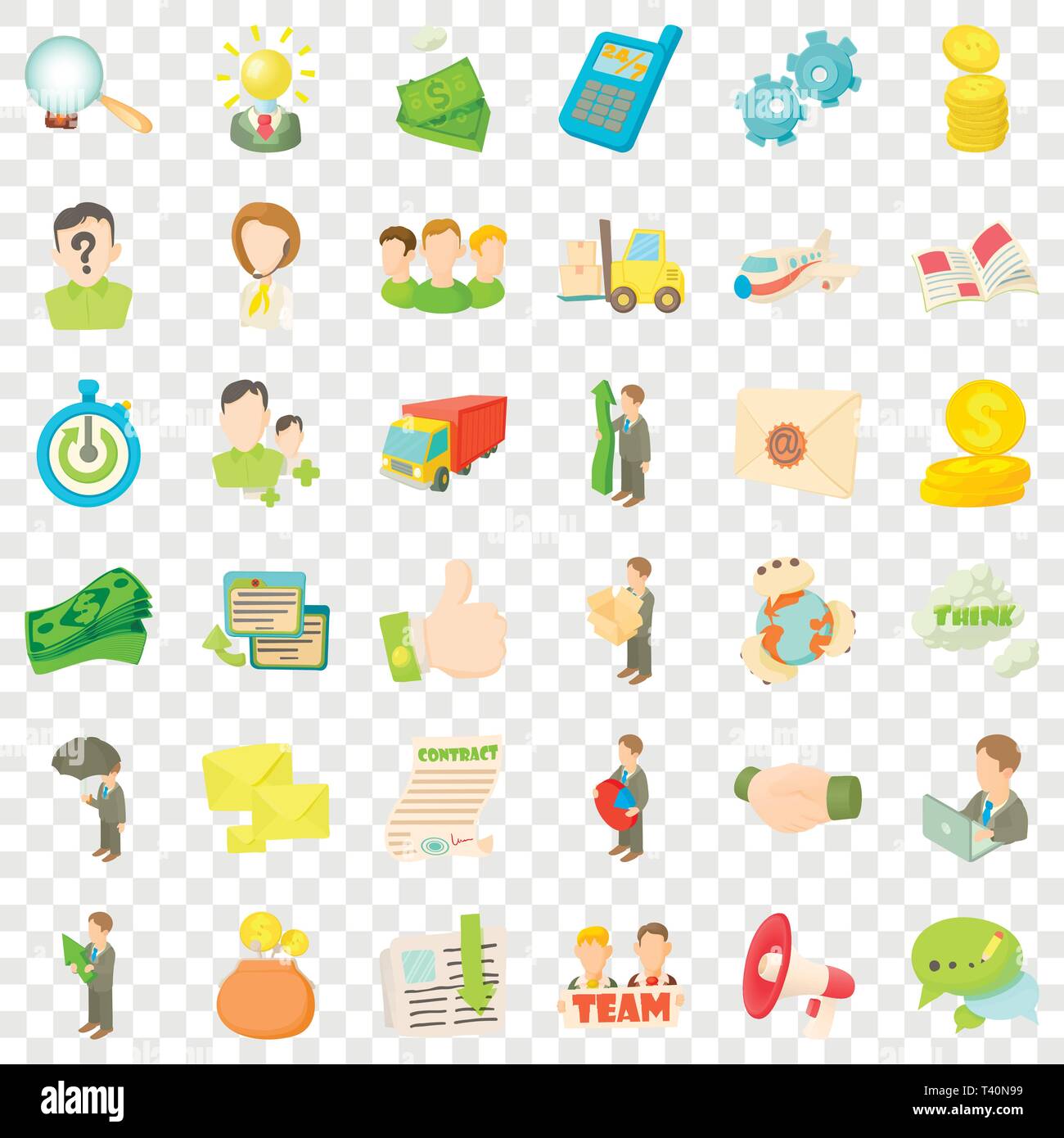 Business career icons set, cartoon style Stock Vector Image & Art - Alamy