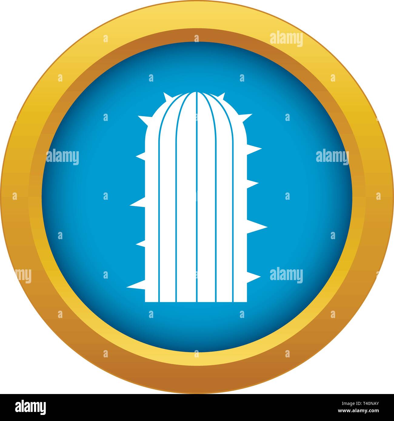 Plant of desert icon blue vector isolated Stock Vector Image & Art - Alamy