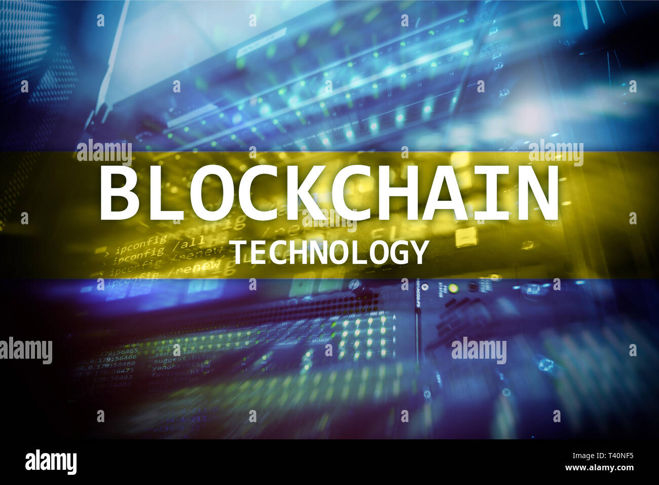 Blockchain technology, cryptocurrency mining Stock Photo - Alamy