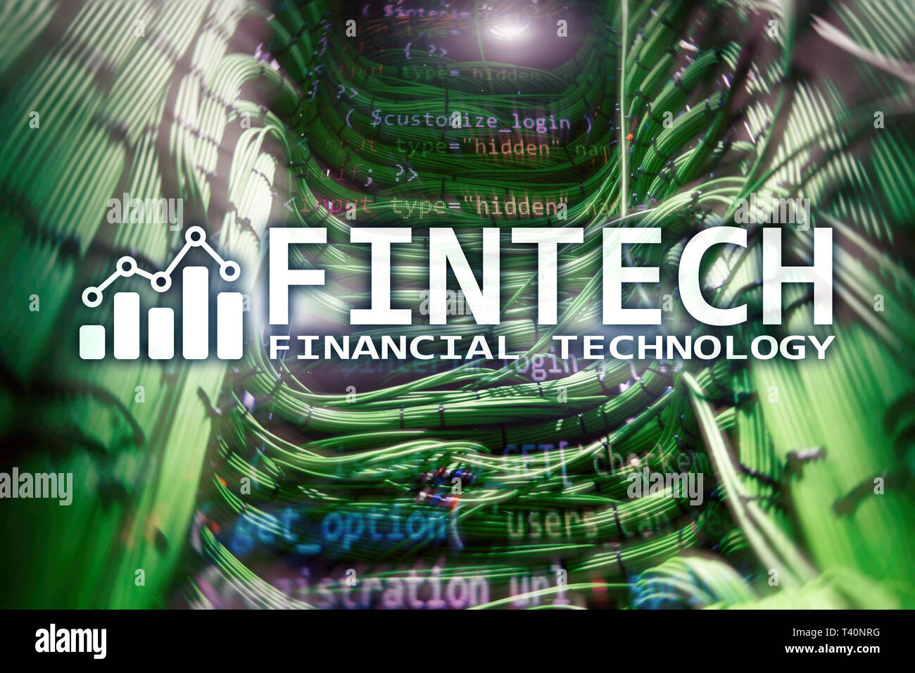 Fintech - Financial technology. Business solution and software ...