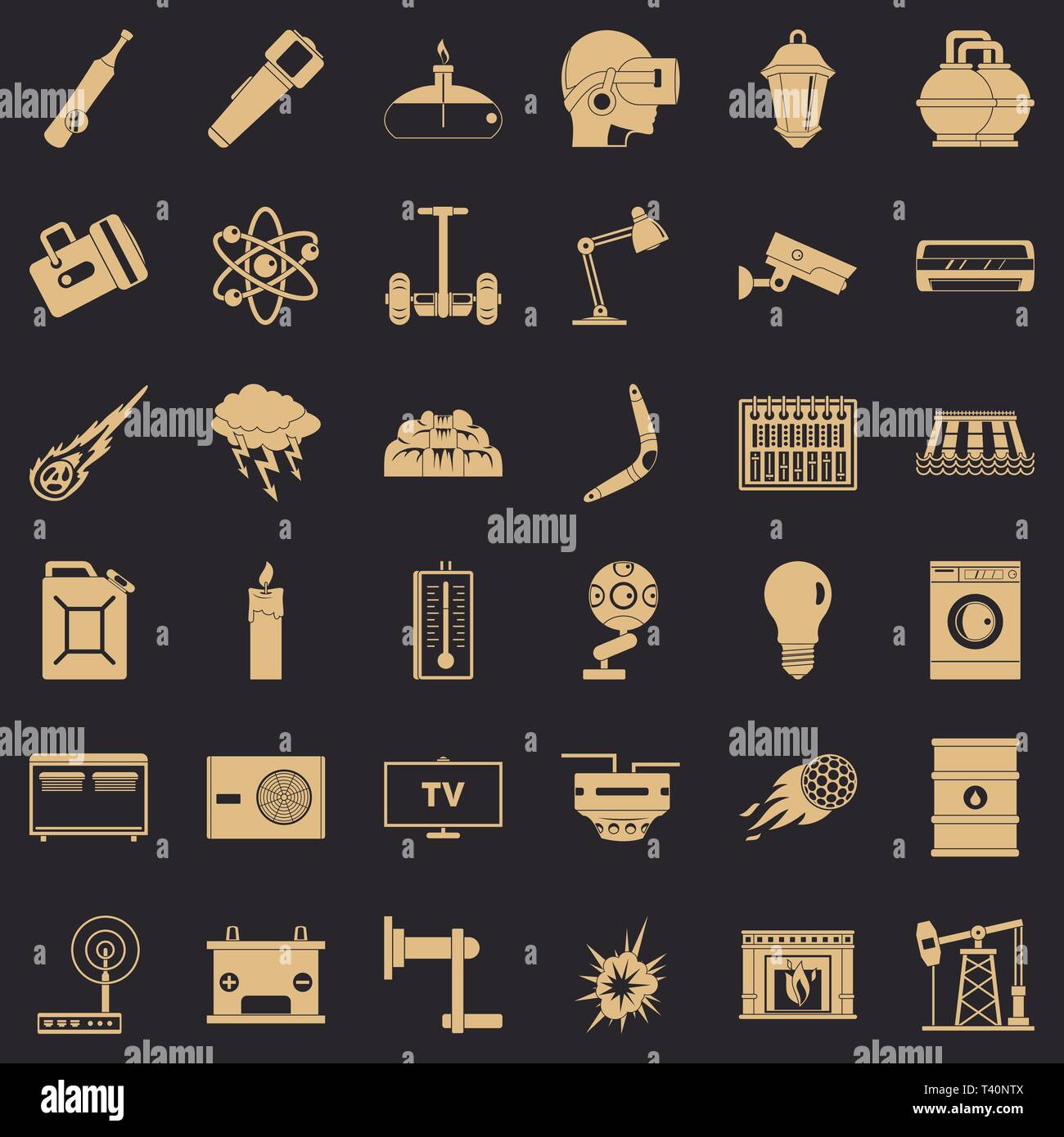 Good energy icons set, simple style Stock Vector Image & Art - Alamy