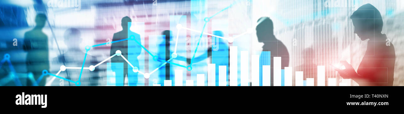 Financial growth graph. Sales increase, marketing strategy concept ...