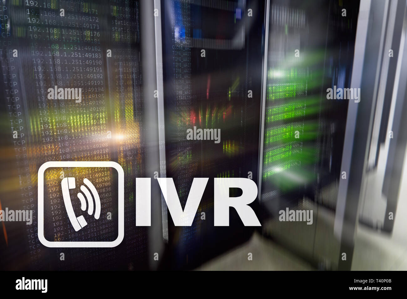 IVR Interactive voice response communication concept Stock Photo - Alamy