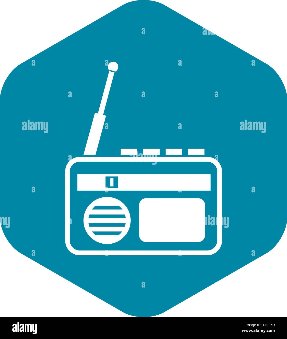 Radio icon, simple style Stock Vector Image & Art - Alamy