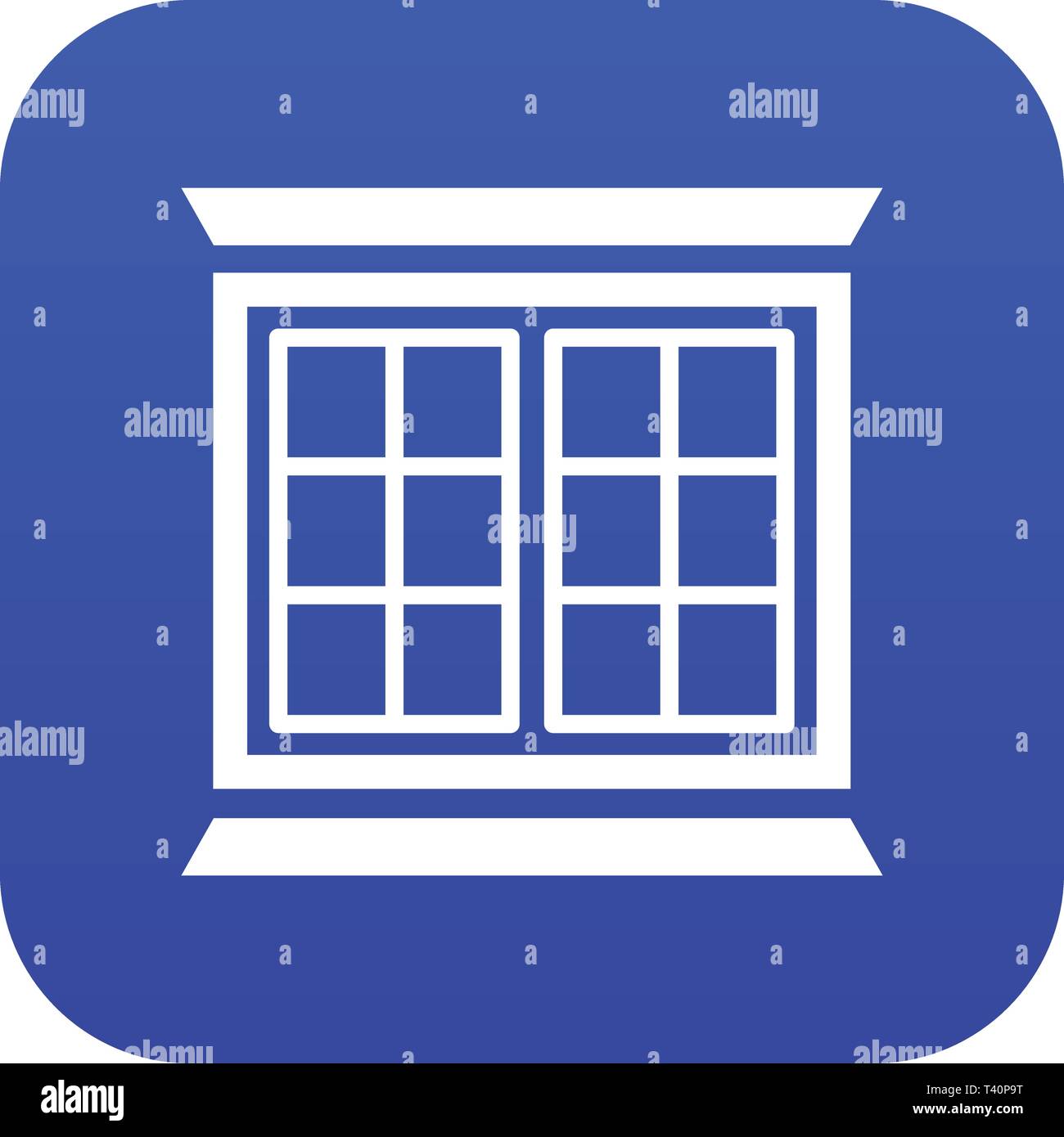 Modern window frame icon blue vector Stock Vector Image & Art - Alamy