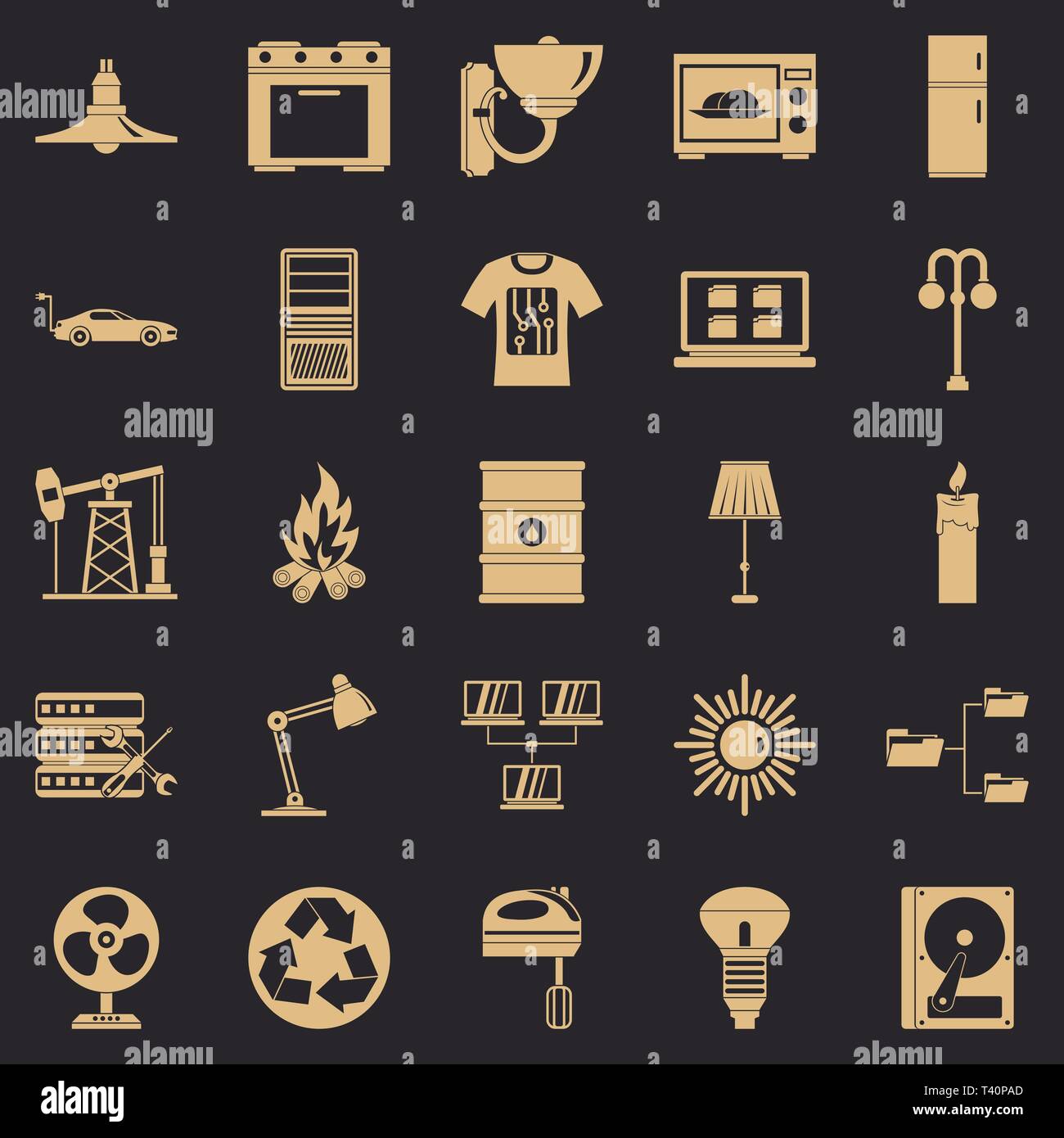 Transformer icons set, simple style Stock Vector Image & Art - Alamy