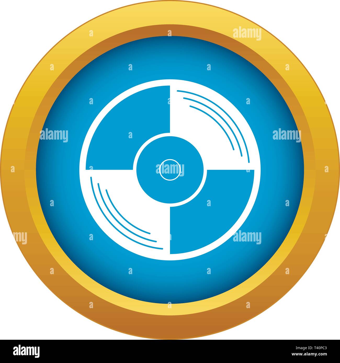 Vinyl record icon blue vector isolated Stock Vector Image & Art - Alamy