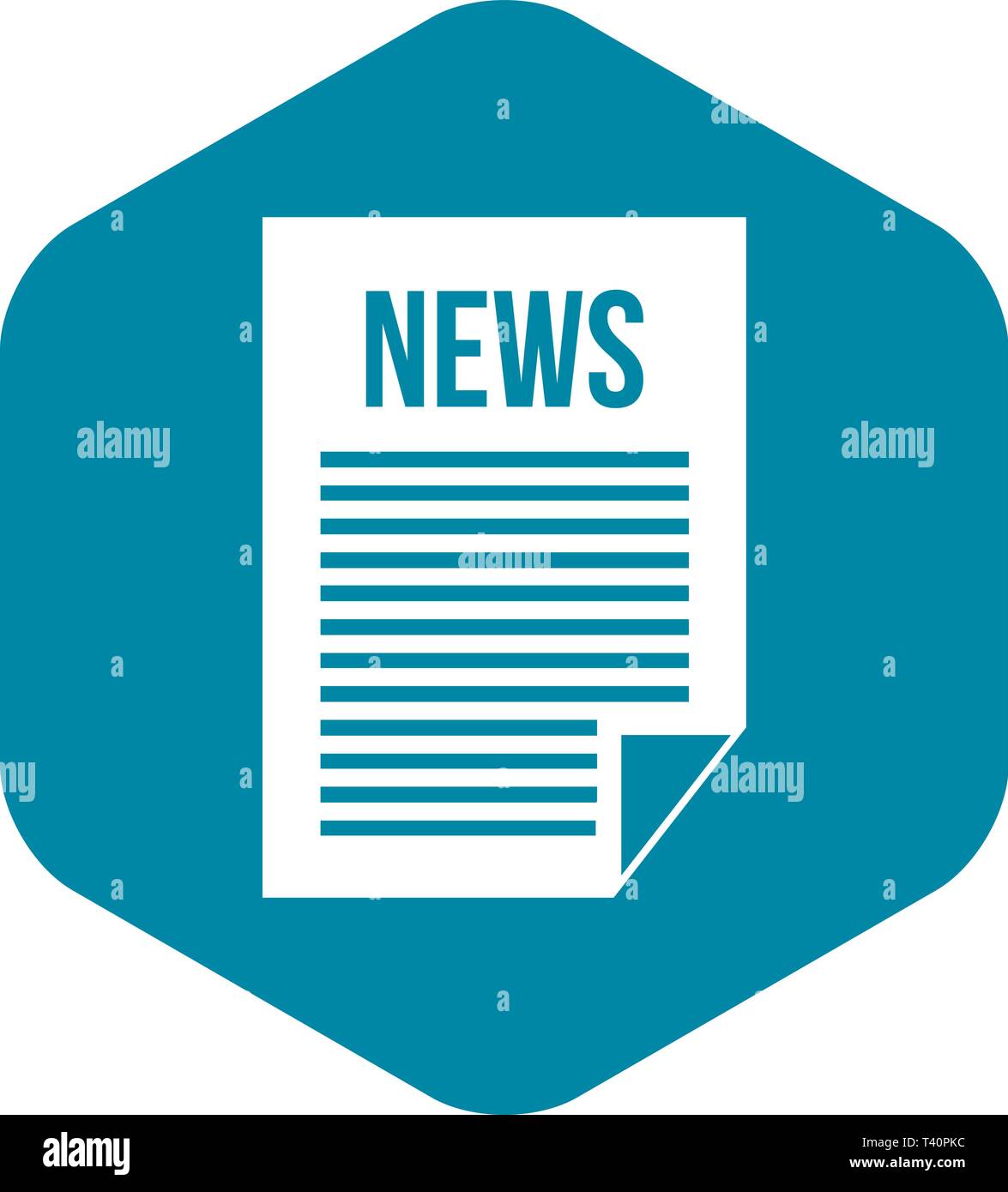 News newspaper icon, simple style Stock Vector Image & Art - Alamy