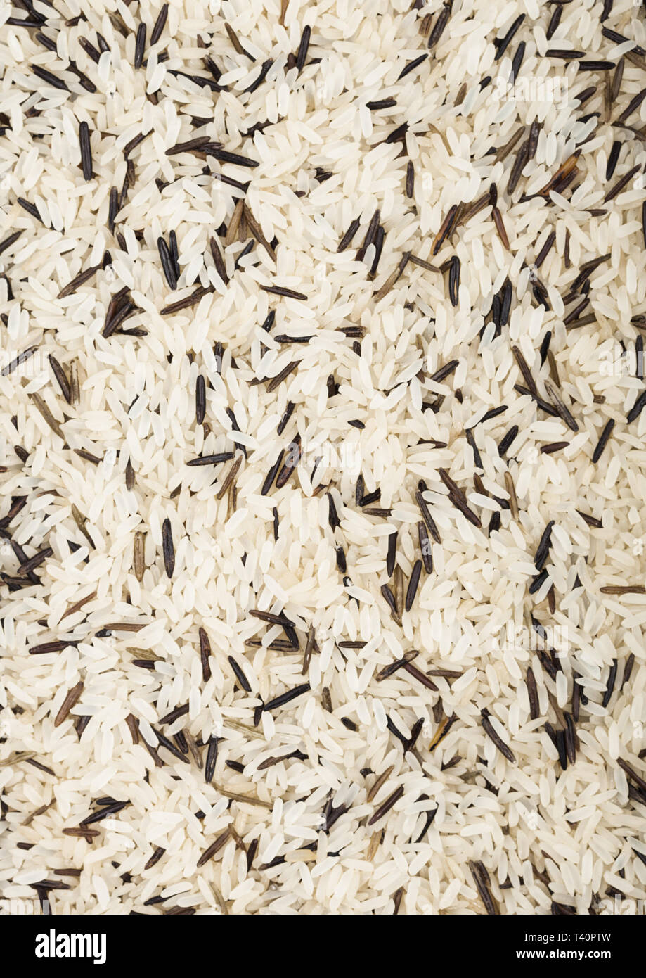 Fresh raw organic basmati long grain and wild rice. Healthy food. Top ...