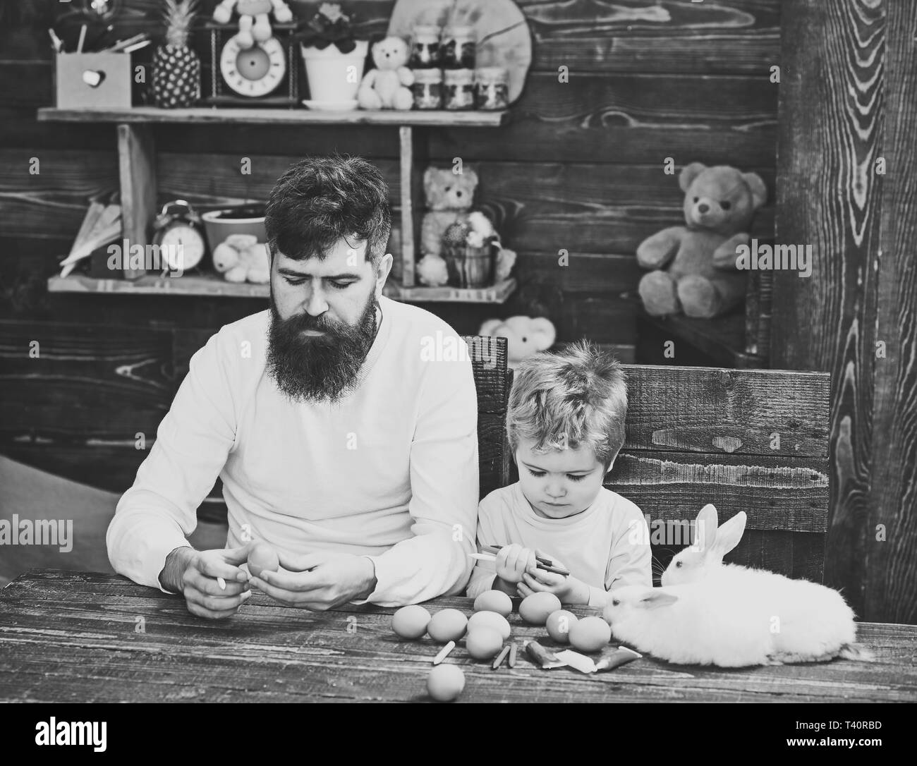 Happy easter Black and White Stock Photos & Images - Alamy