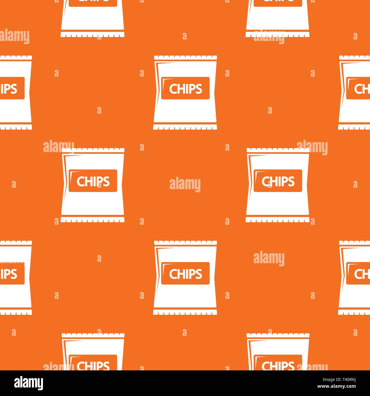 Orange Potato Chips Stock Vector Images - Alamy