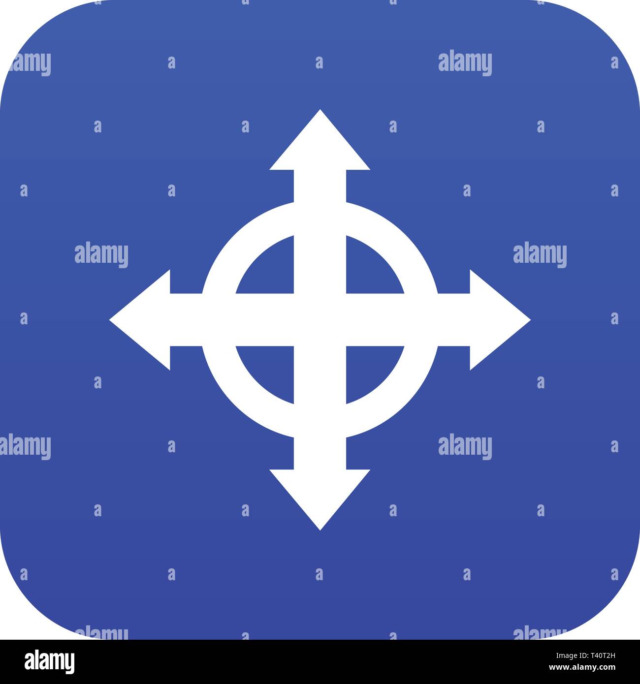 Arrows target icon digital blue Stock Vector Image & Art - Alamy