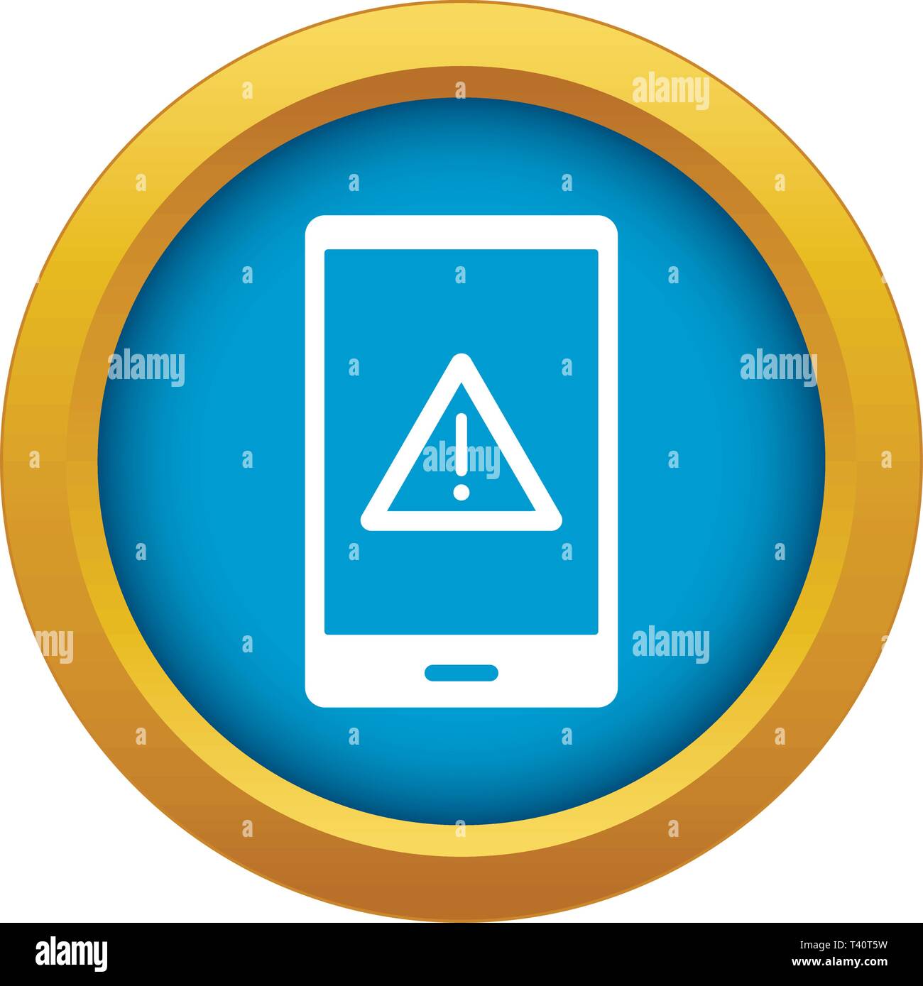Not working phone icon blue vector isolated Stock Vector Image & Art ...