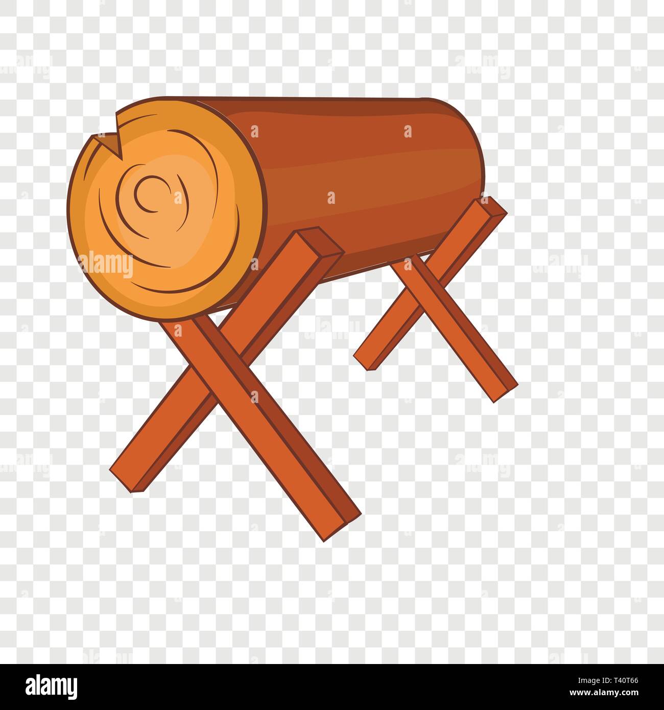 Log stand Stock Vector Images - Alamy