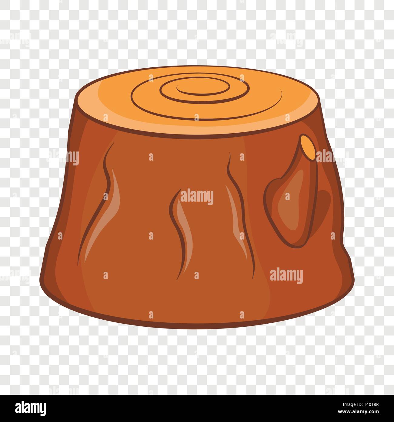 Tree stump icon, cartoon style Stock Vector Image & Art - Alamy