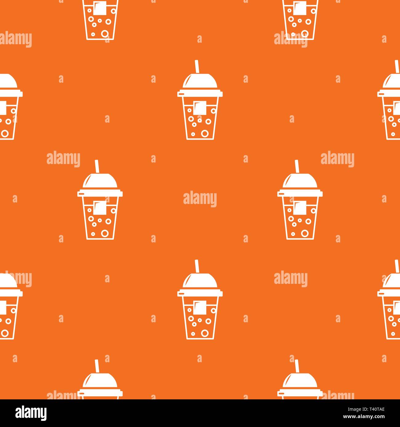 Soda pattern vector orange Stock Vector Image & Art - Alamy