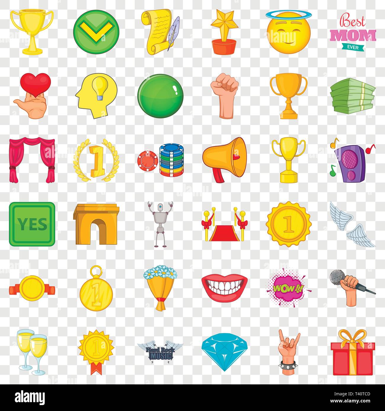 Sport victory icons set, cartoon style Stock Vector Image & Art - Alamy