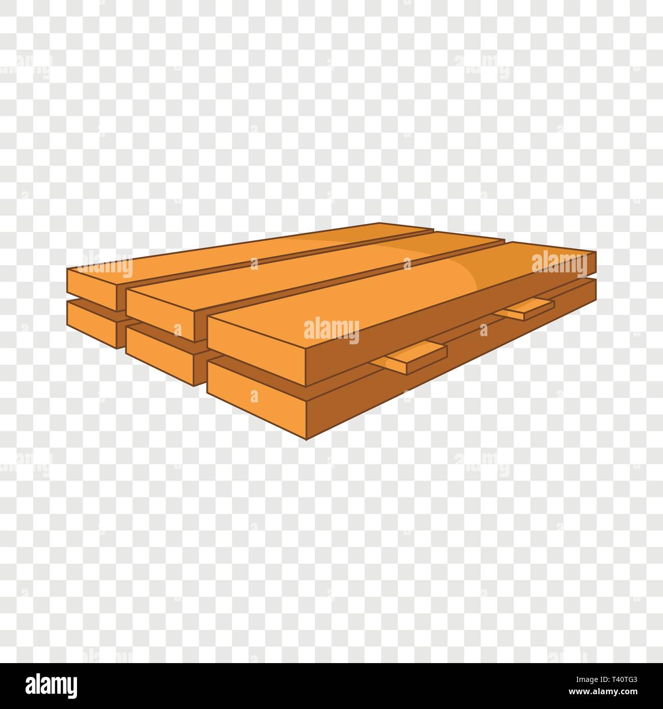 Wood boards icon, cartoon style Stock Vector Image & Art - Alamy