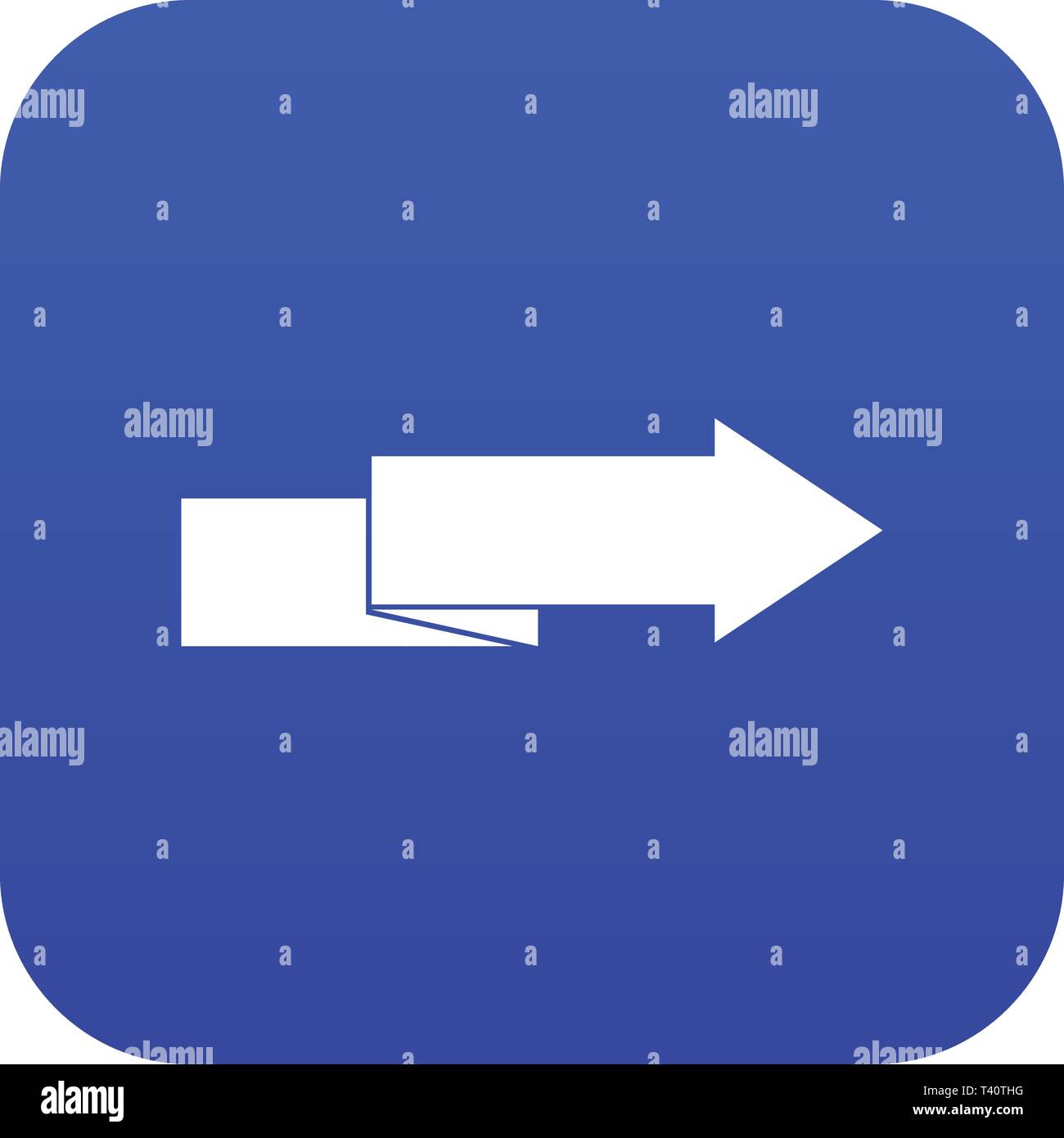 Arrow to right icon digital blue Stock Vector Image & Art - Alamy