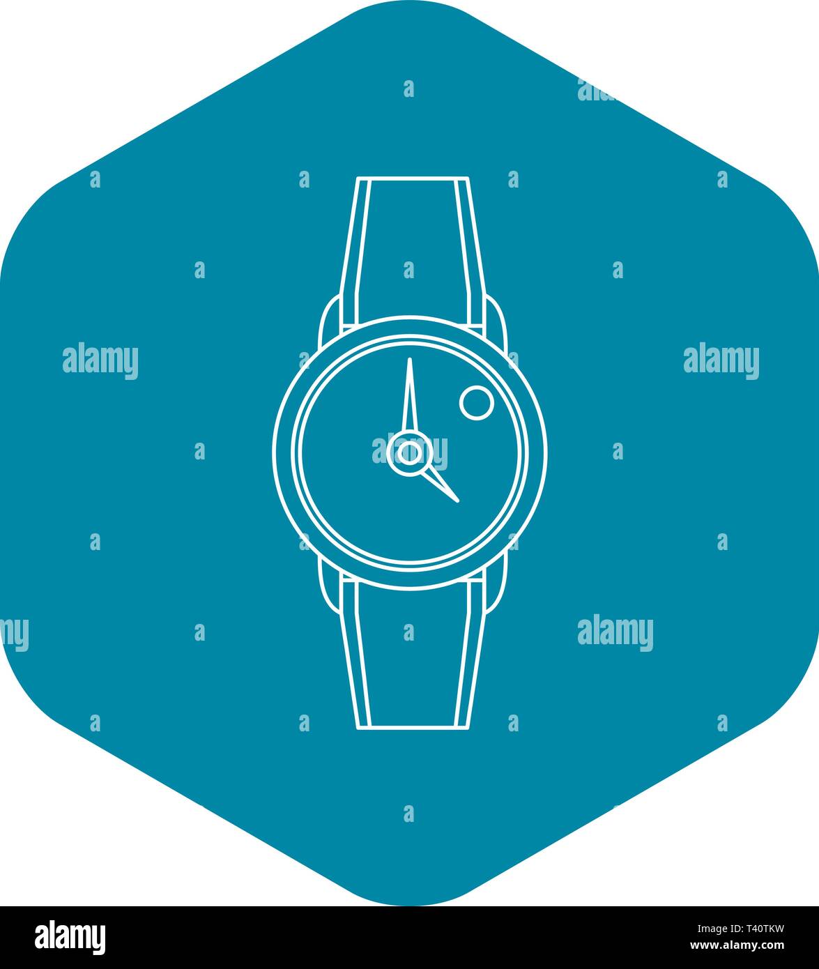 Hand watch icon, outline style Stock Vector Image & Art - Alamy