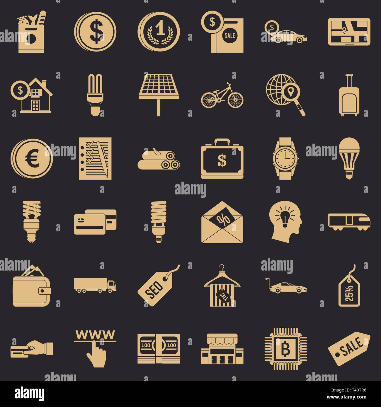 Good economy icons set, simple style Stock Vector Image & Art - Alamy