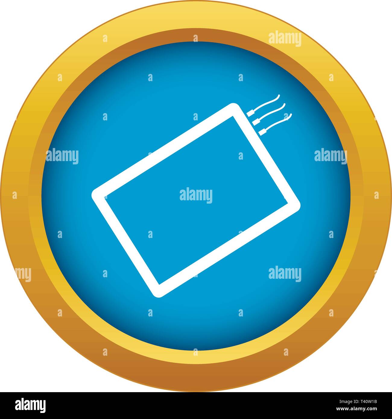 One phone icon blue vector isolated Stock Vector Image & Art - Alamy