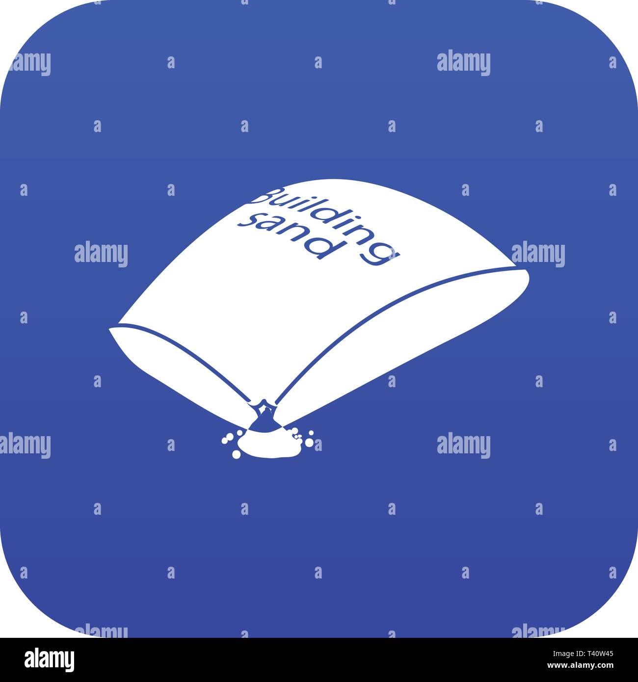 Sand bag icon blue vector Stock Vector Image & Art - Alamy