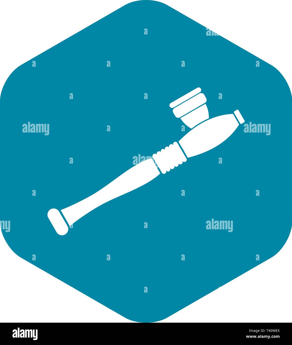 Pipe for smoking marijuana icon, simple style Stock Vector Image & Art ...