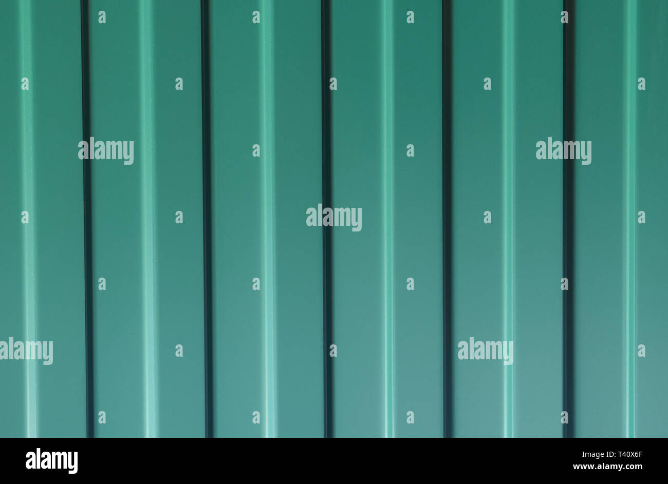 Diagonal pattern of metal profile. Fences from the galvanized iron ...