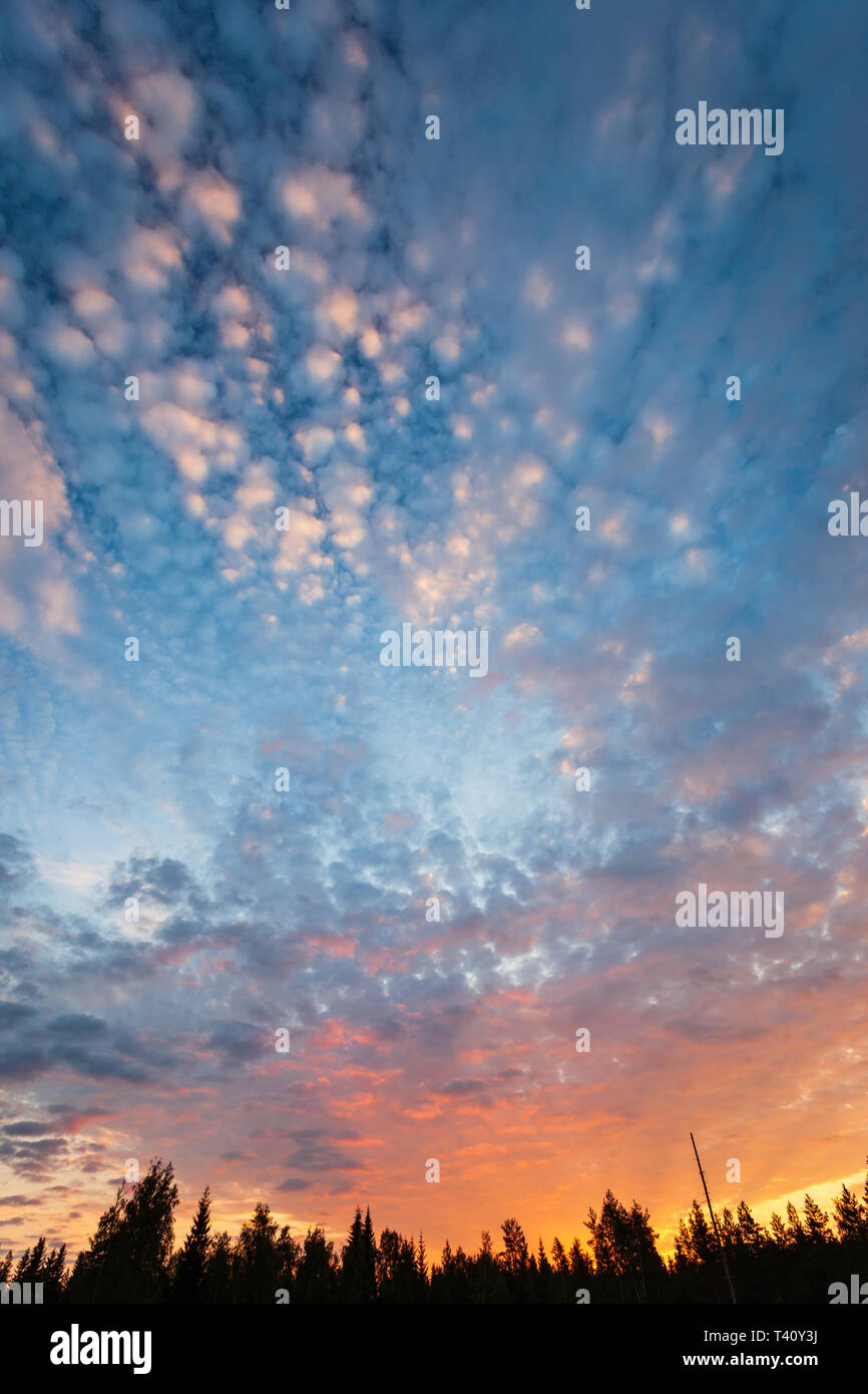Beautiful light and clouds at sunrise nature sky background Stock Photo ...