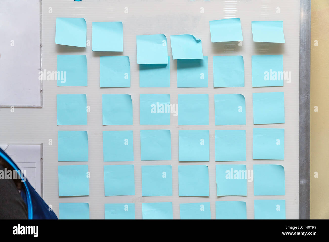 Stickers on the Bulletin Board. Reminder stickers on the Board Stock ...