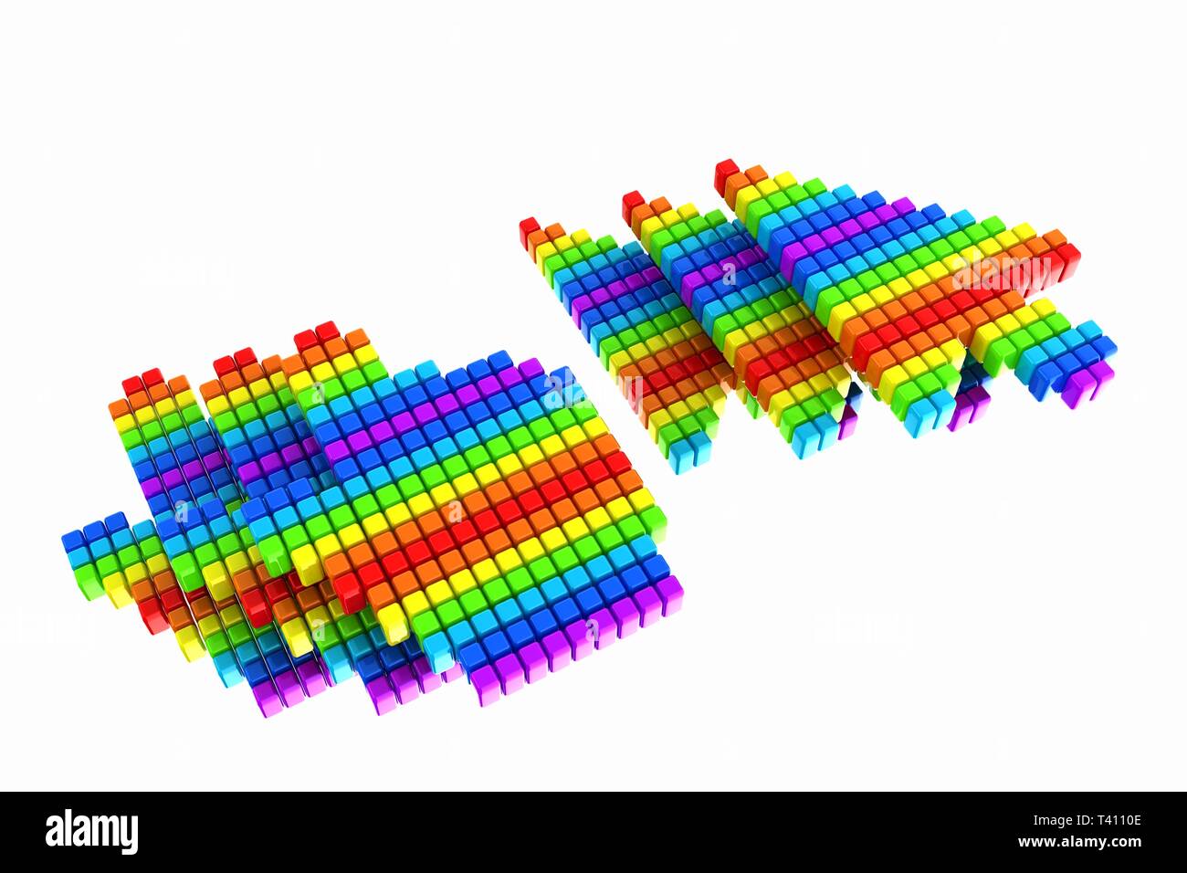 Set of Link selection computer mouse cursor on white background Stock ...