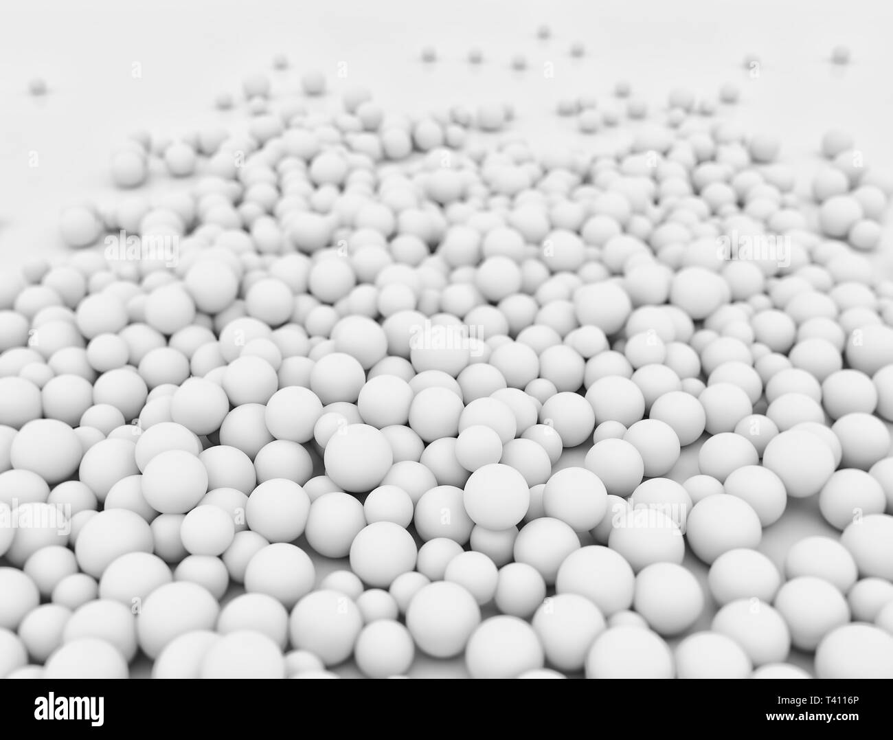 Cluster of white spheres abstract digital background Stock Photo - Alamy