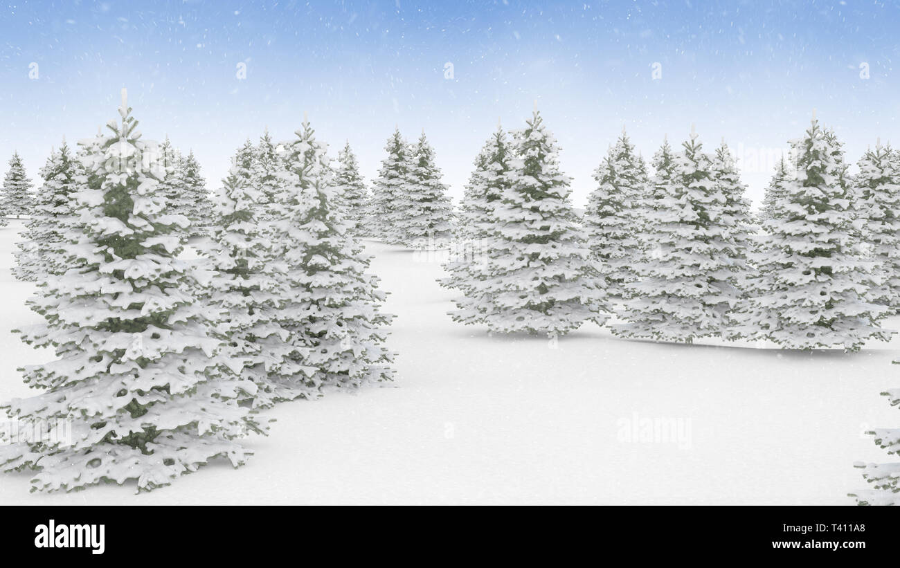 Christmastree snow hi-res stock photography and images - Alamy