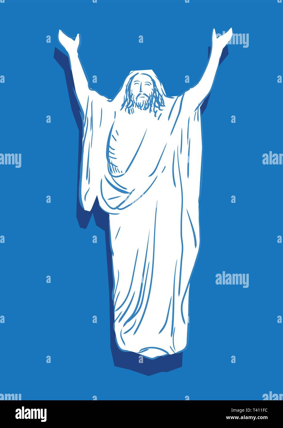 Rising jesus Stock Vector Images - Alamy