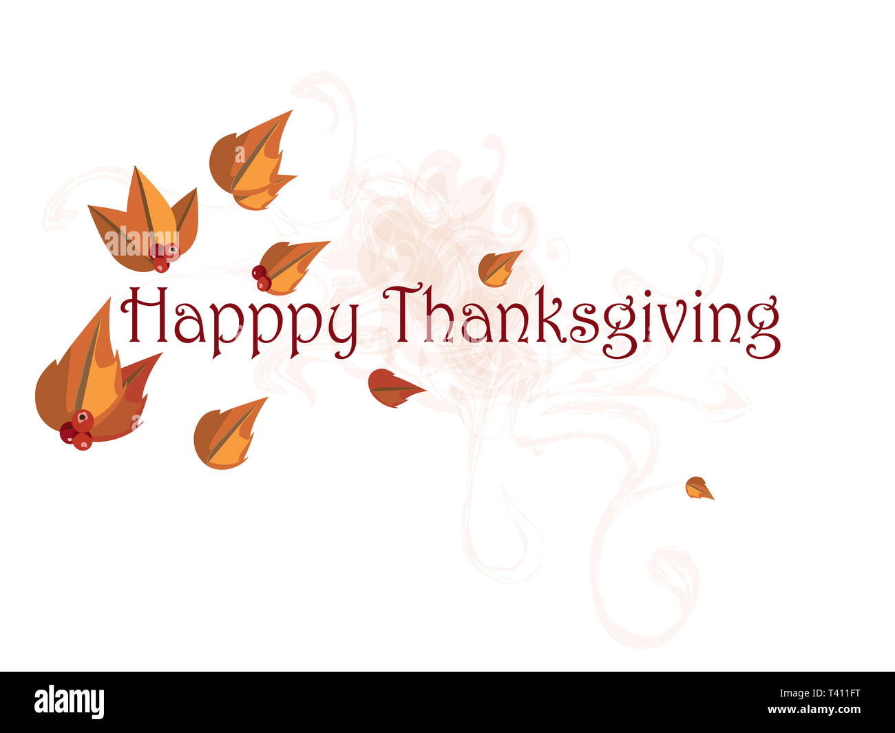 Happy thanksgiving greeting card Cut Out Stock Images & Pictures - Alamy