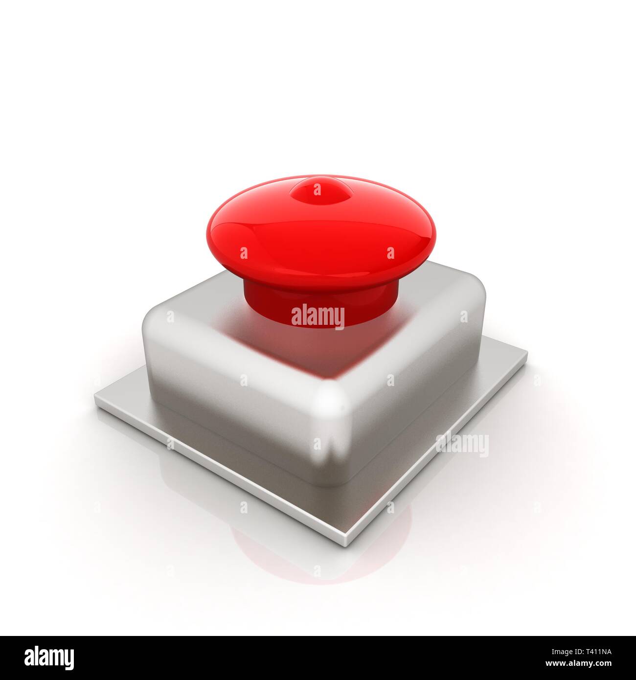Emergency Button 3d icon Stock Photo - Alamy