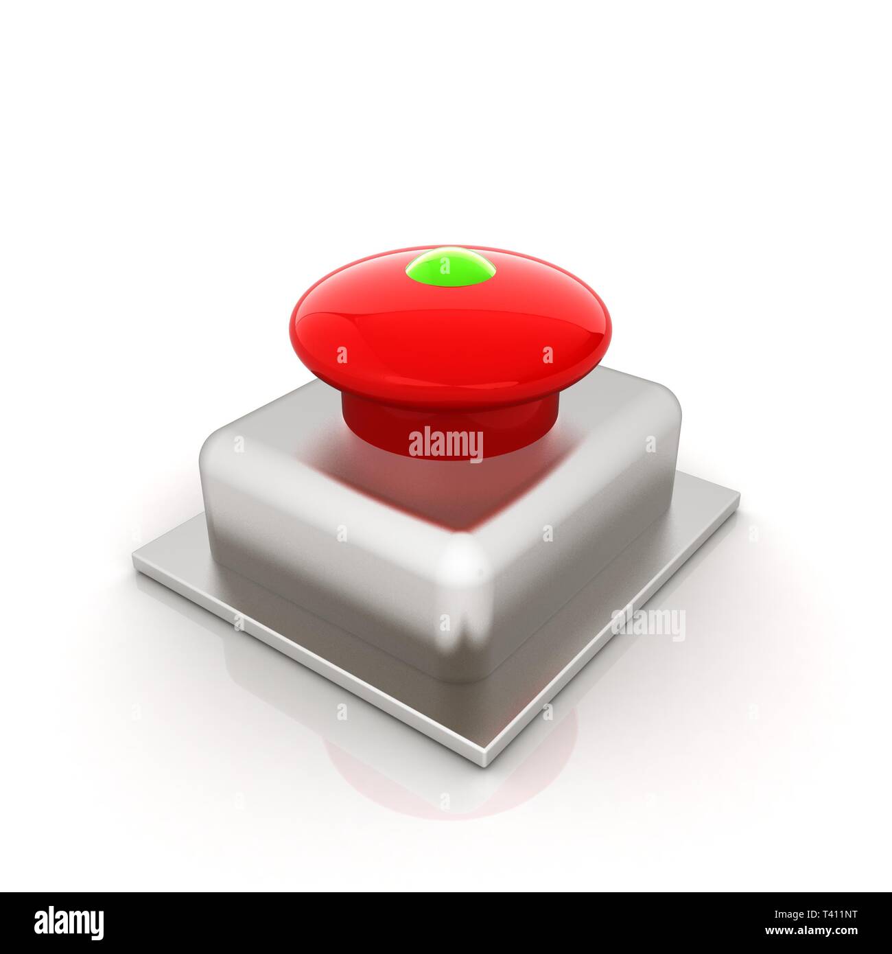 Emergency Button 3d icon Stock Photo - Alamy