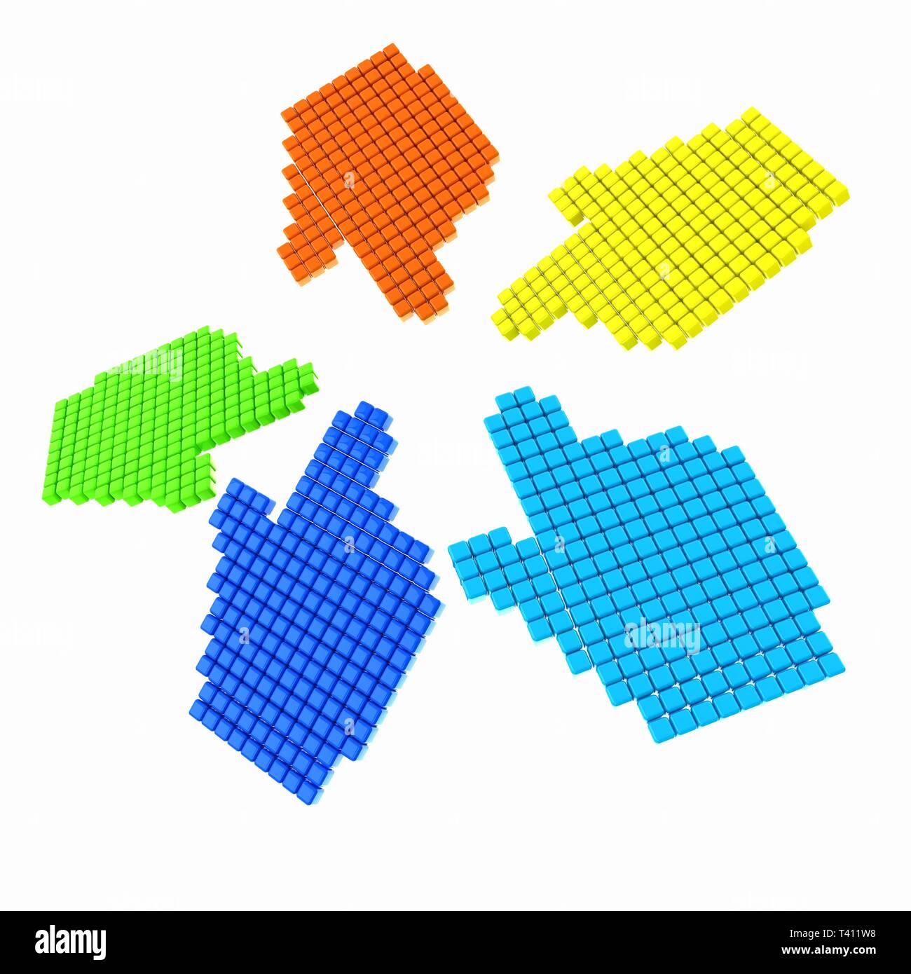 Link selection computer mouse cursor on white background Stock Photo ...