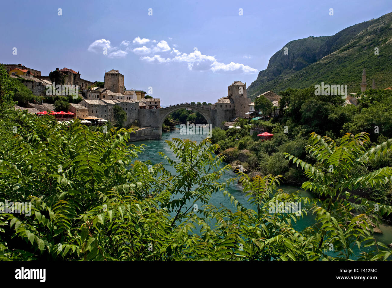 The Stari Most (old bridge) of Mostar, Bosnia and Herzegowina Stock ...