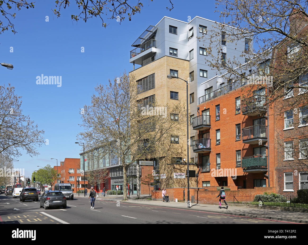 New housing development and new Fire Station on London's Old Kent Road ...