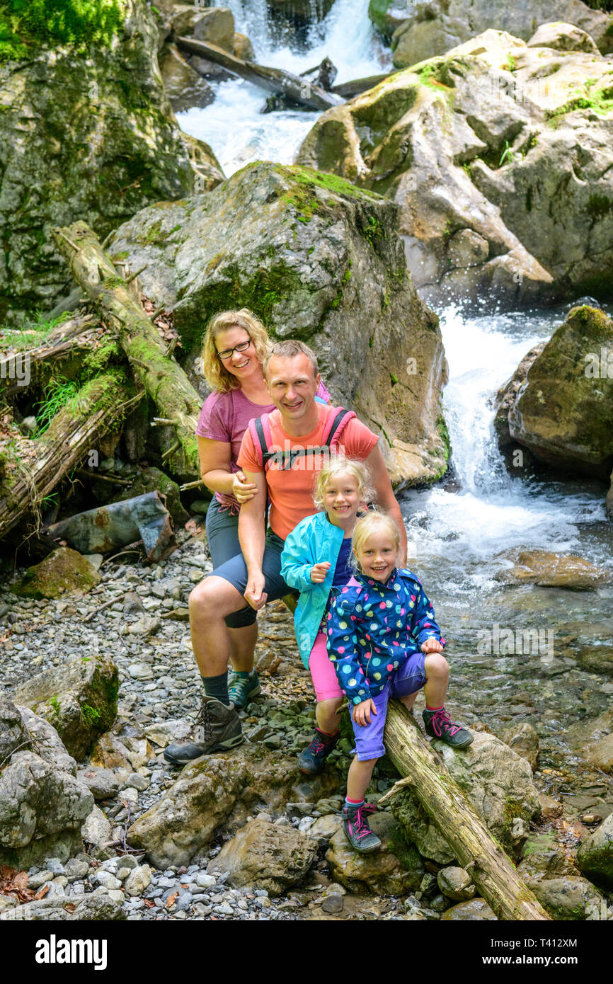 Family posing in impressive nature Stock Photo - Alamy