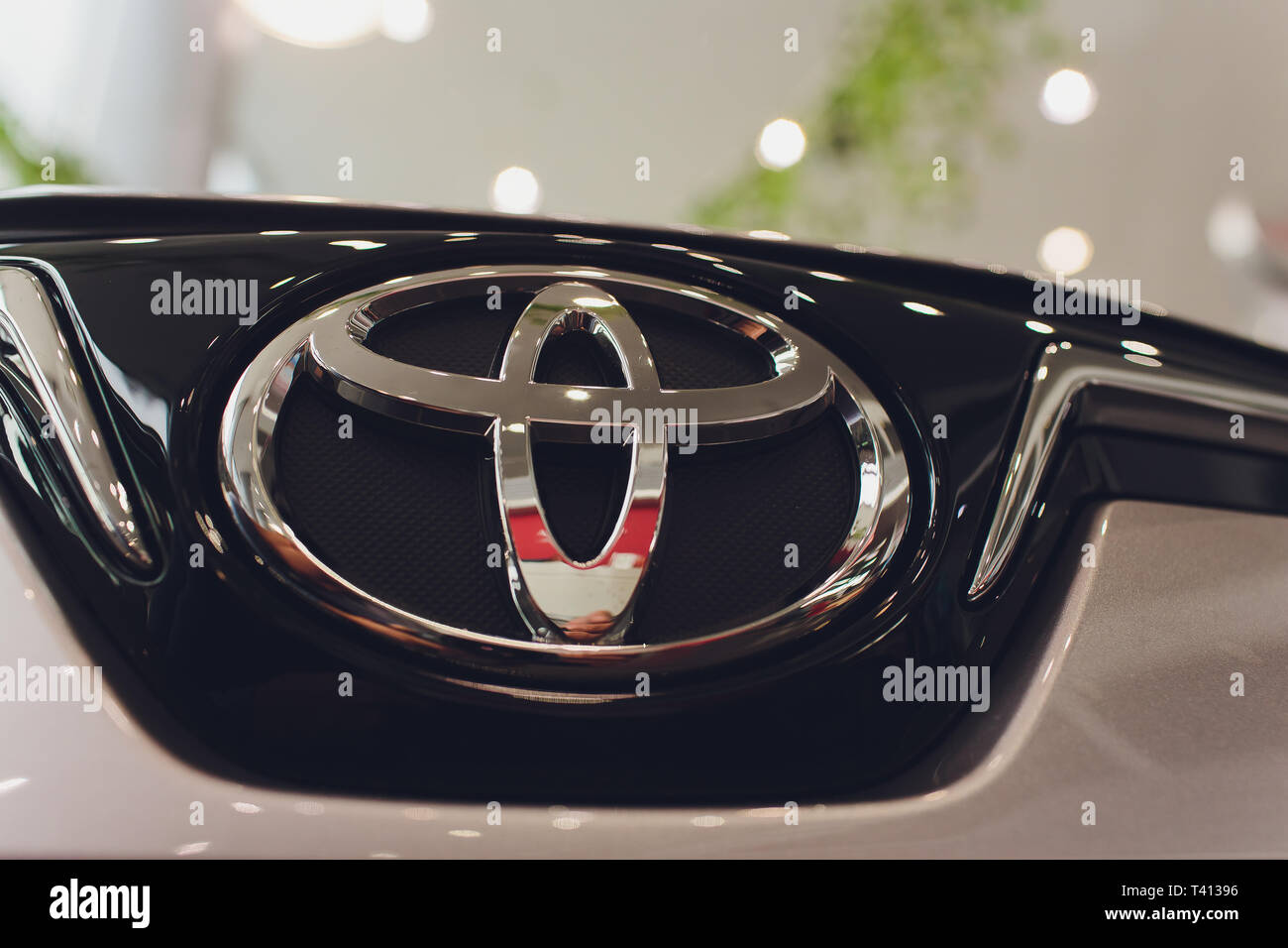 Ufa, Russia - 14 February 2019.All-new Toyota Corolla arrived to ...