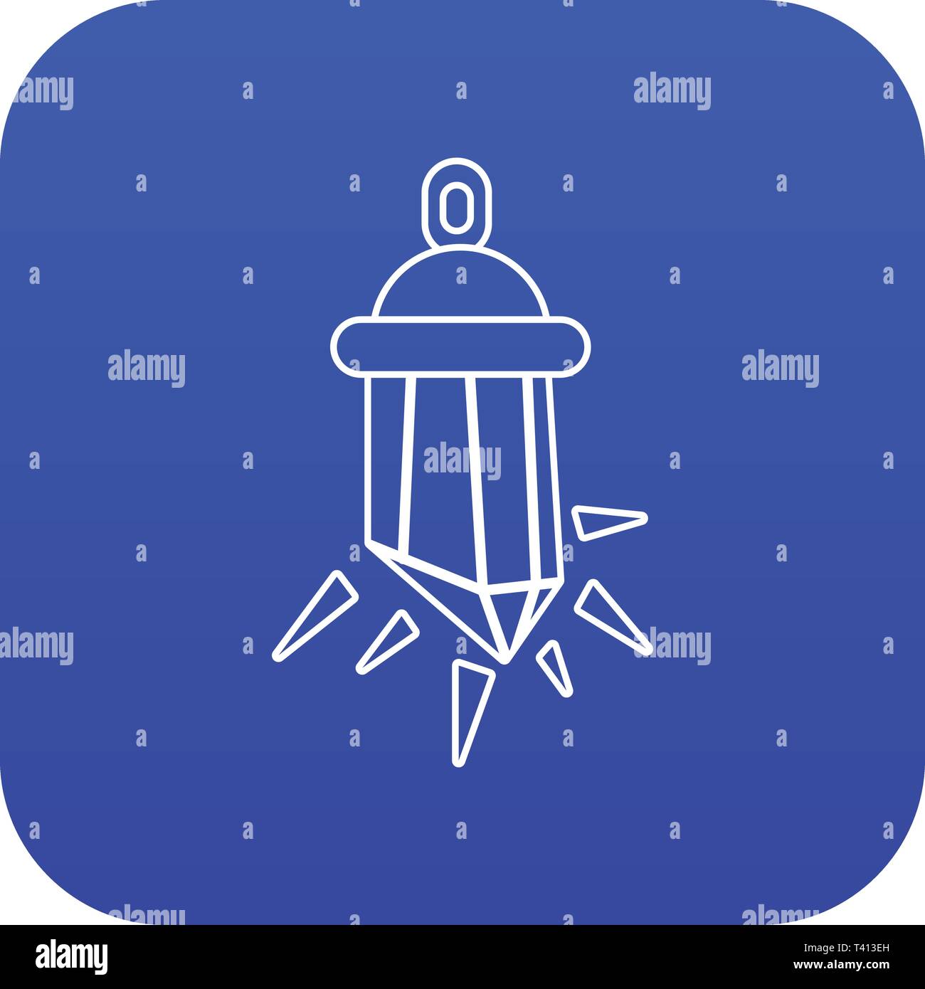 Diamond amulet icon blue vector Stock Vector Image & Art - Alamy