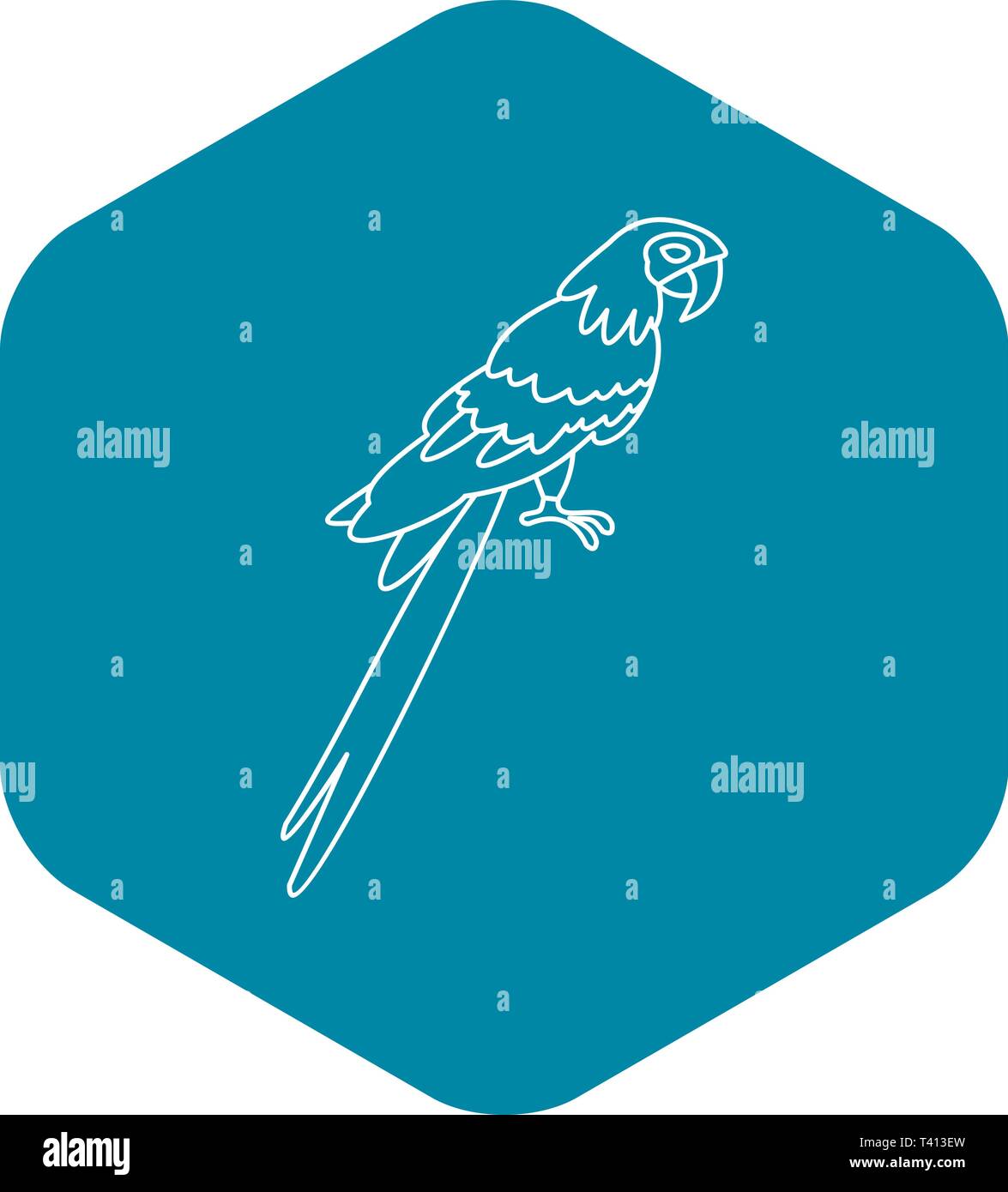 Parrot icon, simple style Stock Vector Image & Art - Alamy