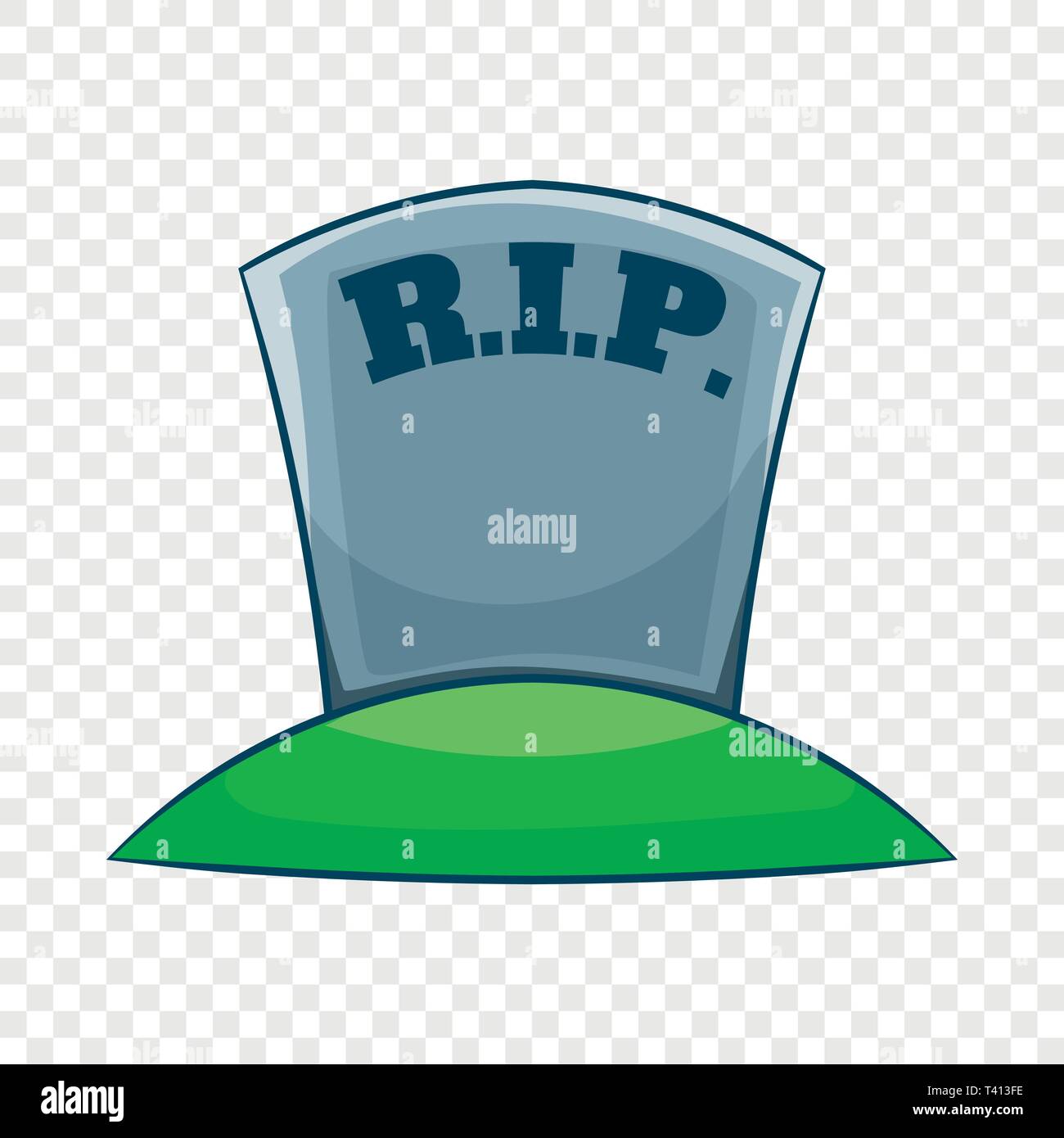 RIP on grave icon, cartoon style Stock Vector Image & Art - Alamy
