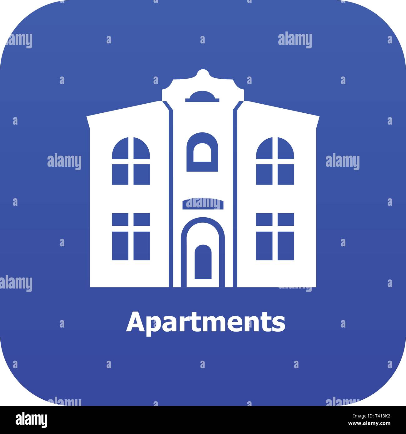 Apartments icon blue vector Stock Vector Image & Art - Alamy