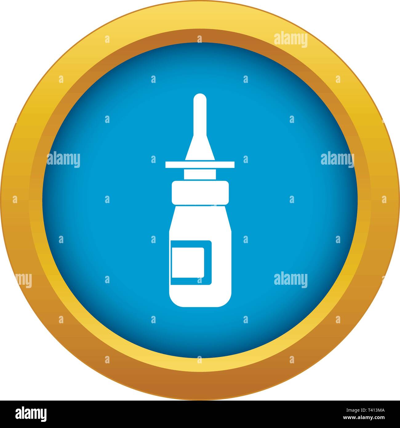 Nasal drops icon blue vector isolated Stock Vector Image & Art - Alamy