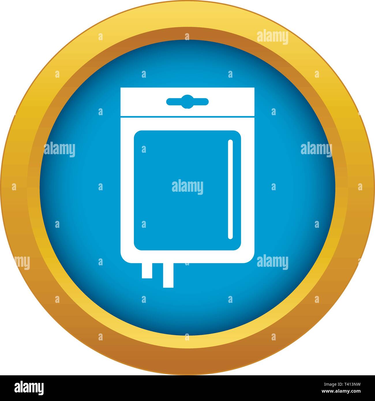 Blood transfusion icon blue vector isolated Stock Vector Image & Art ...