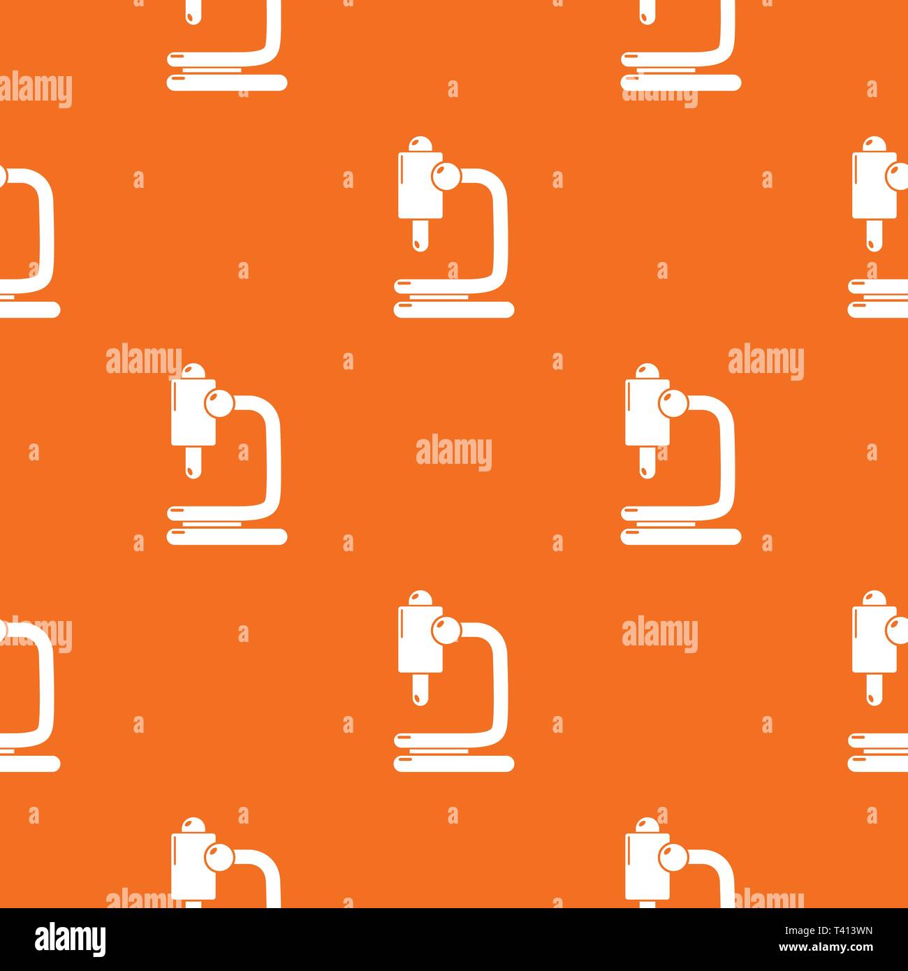 Microscope pattern vector orange Stock Vector Image & Art - Alamy